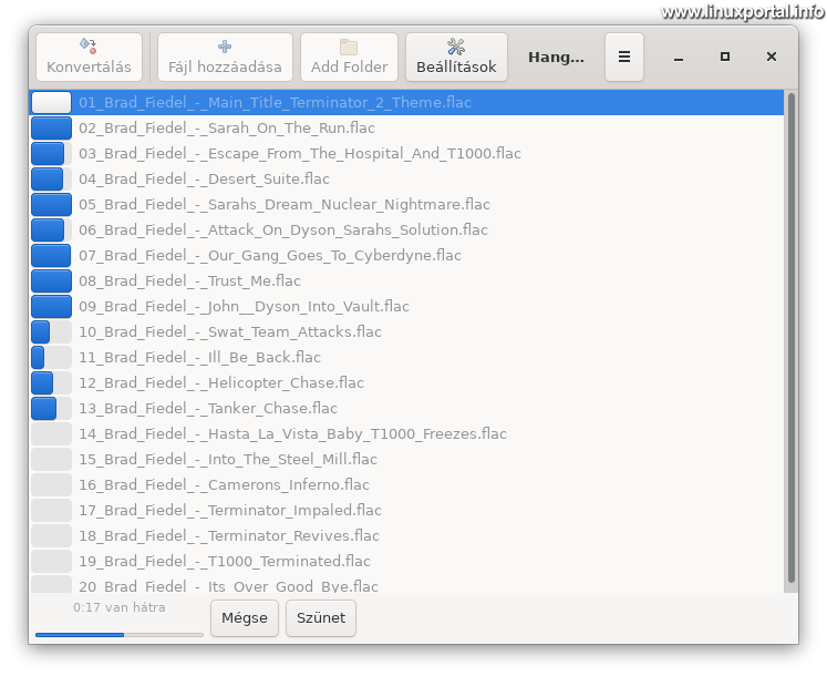 How to convert flac music files to mp3 | Linux portal